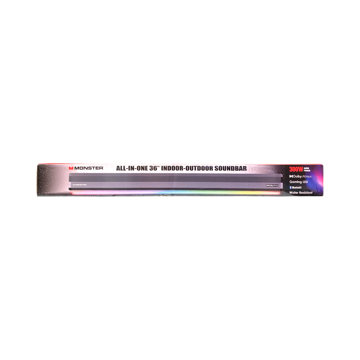 Monster All-In-One 36" Indoor-Outdoor 300W Dolby Atmos Soundbar with G ...