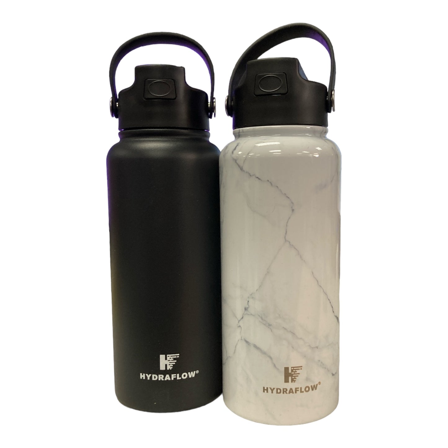 Hydraflow Hybrid 34oz Double Wall Stainless Steel Insulated Bottles Bl ...