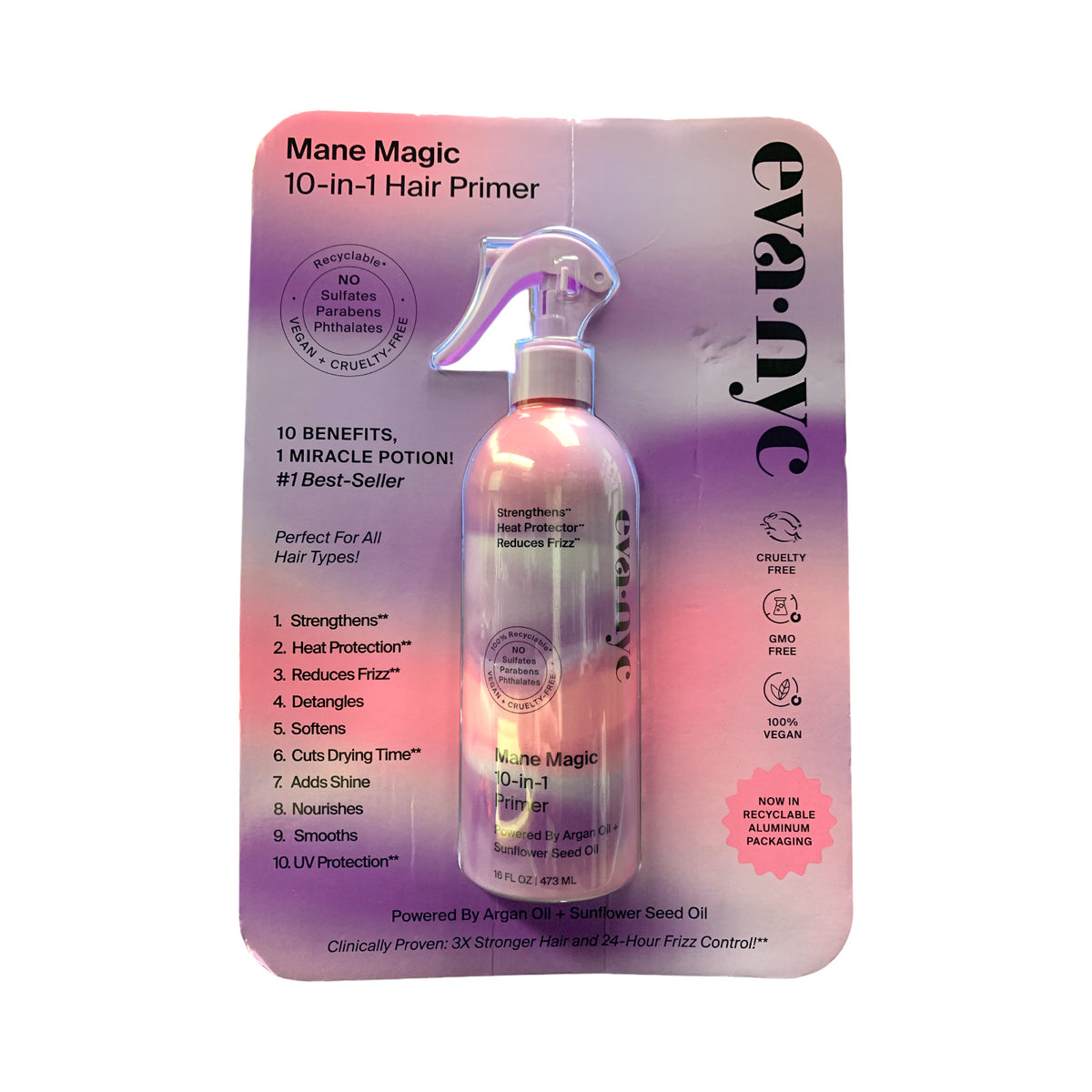 Eva NYC Magic Mane 10-in-1 Hair Primer Miracle Potion, All Hair Types ...