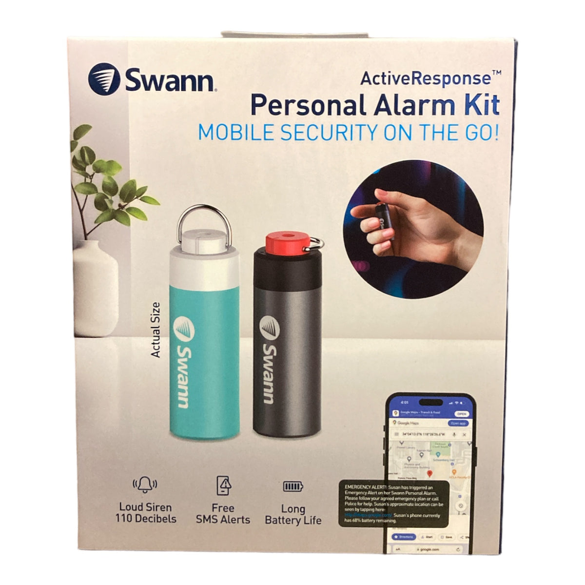 Swann ActiveResponse Smart Mobile Personal Safety Alarm 2-Pack ...