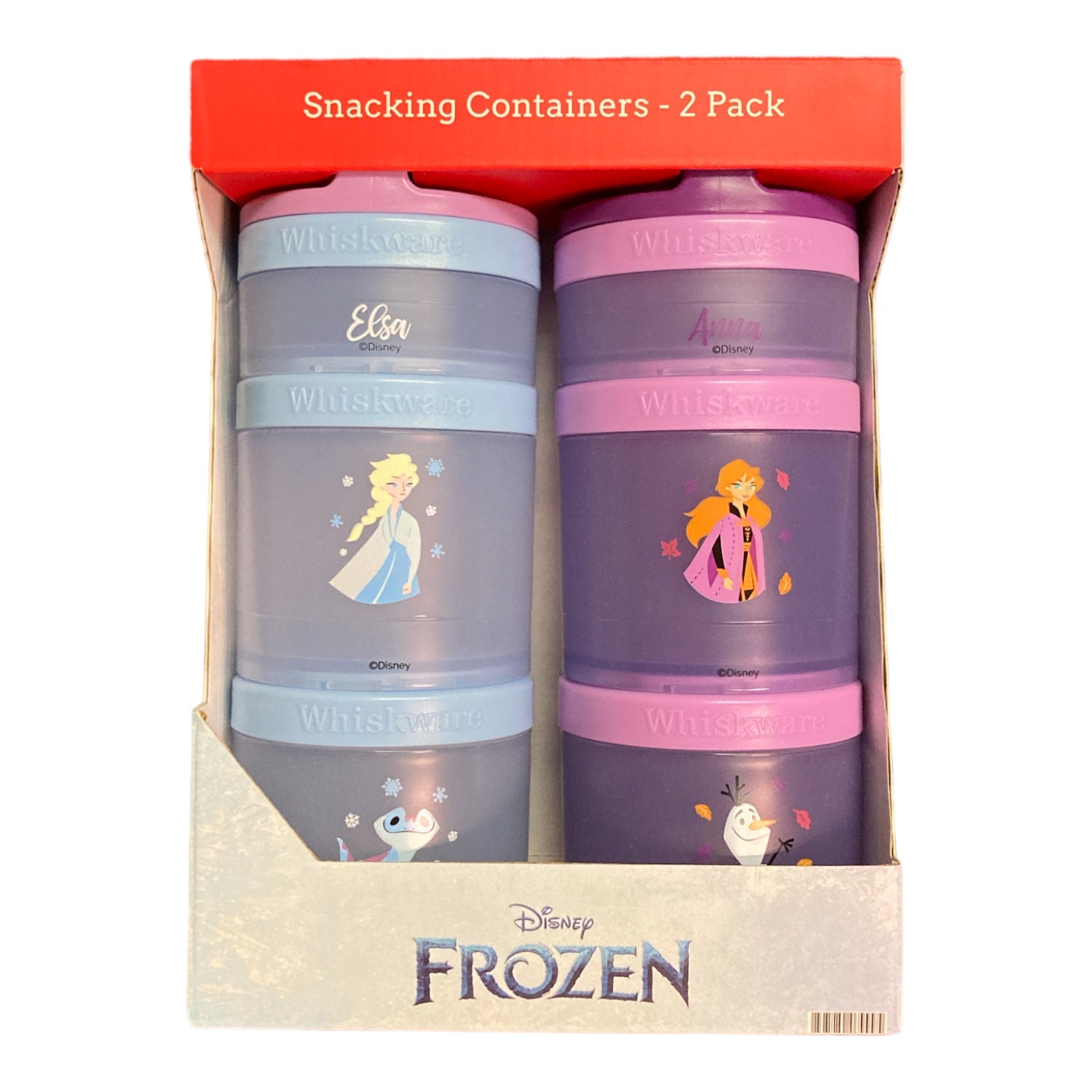 Whiskware Disney Princess Combo Snack Pack Lunch Set, Anna and Elsa ...