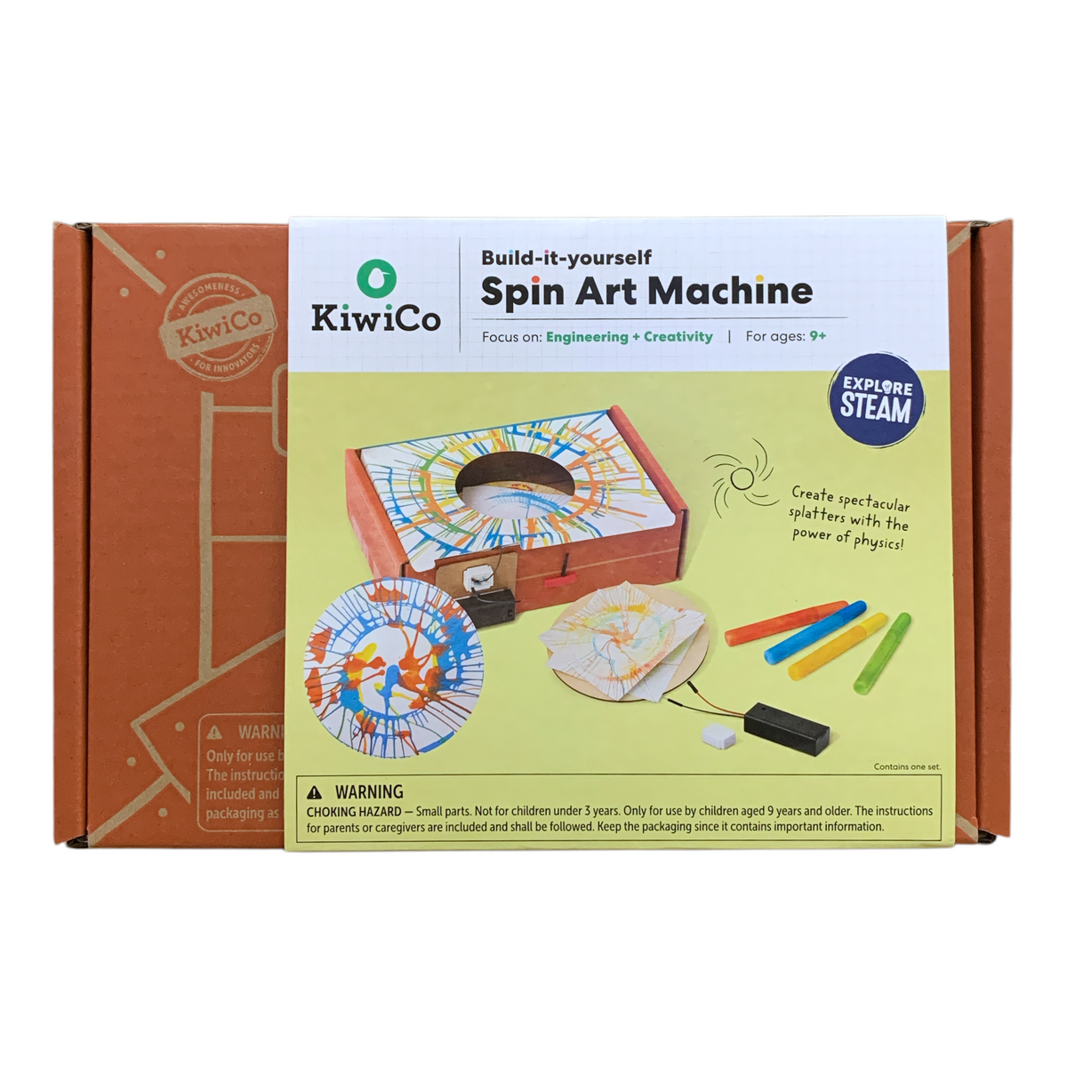 KiwiCo Build-it-Yourself Motorized Spin Art Machine, For Ages 9 and Up ...