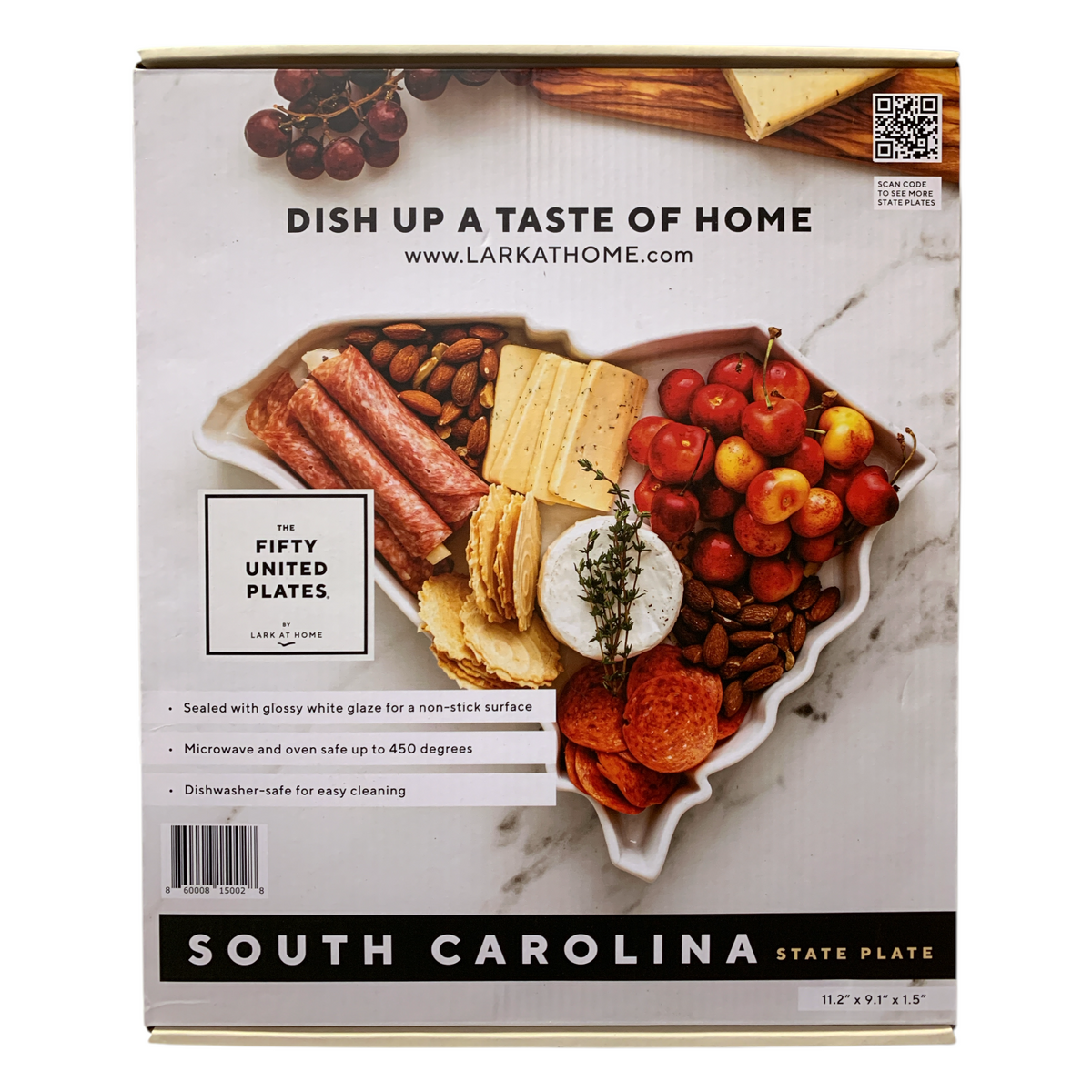 Lark at Home The Fifty United Plates State-Shaped Bake & Serve Dish, S ...