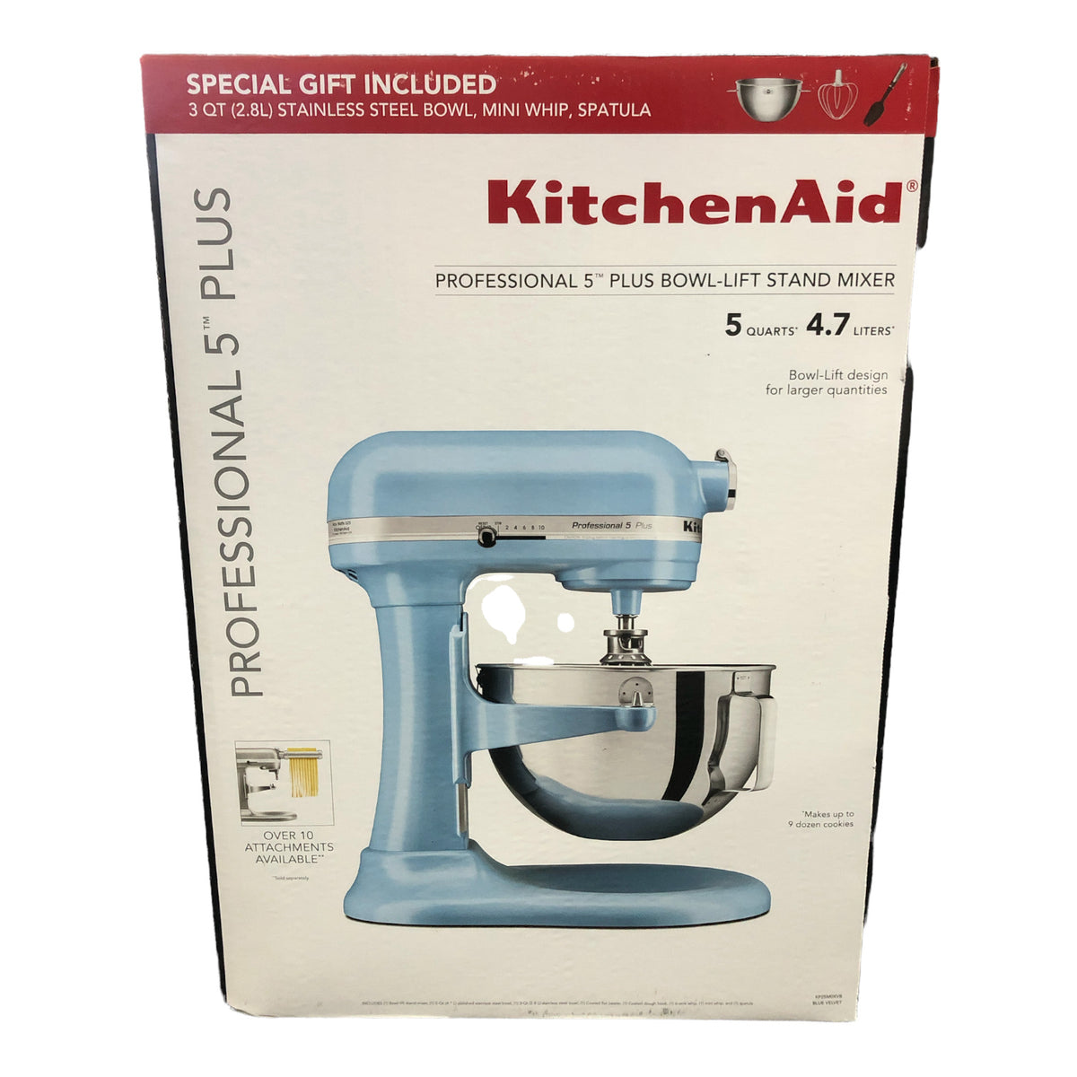 KitchenAid Professional 5 Plus Stand Mixer with Baker's Bundle (Blue ...