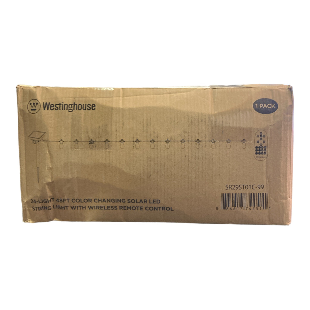 Westinghouse 48' Color Changing Solar Powered LED String Lights with R ...