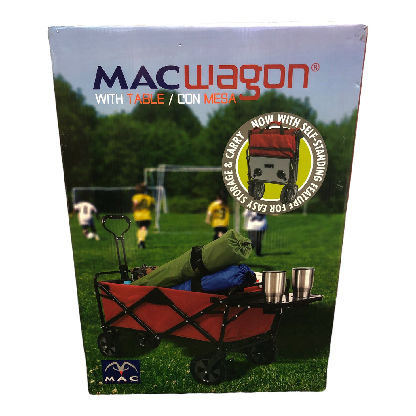 Macwagon Folding Wagon with Table, Red – Ewirelessgear