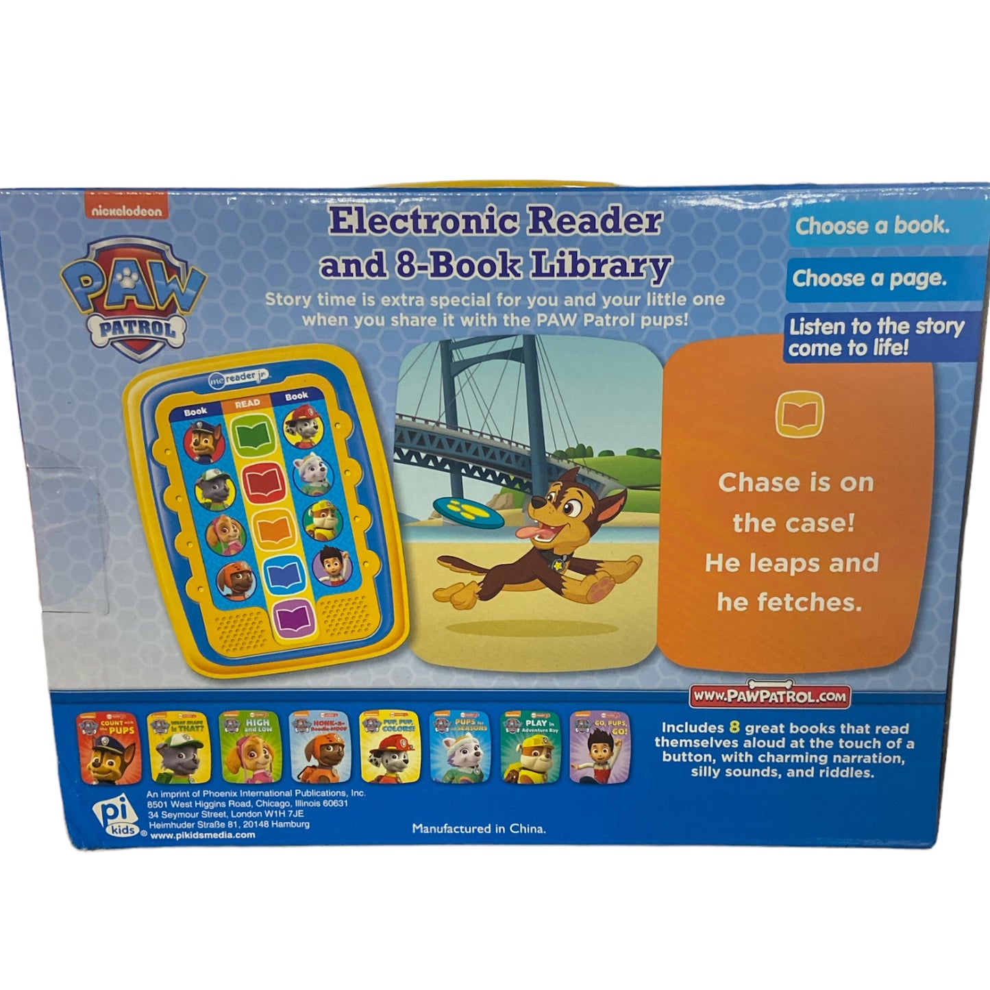 Nickelodeon PAW Patrol Electronic Me Reader Jr. 8 Sound Book Library ...