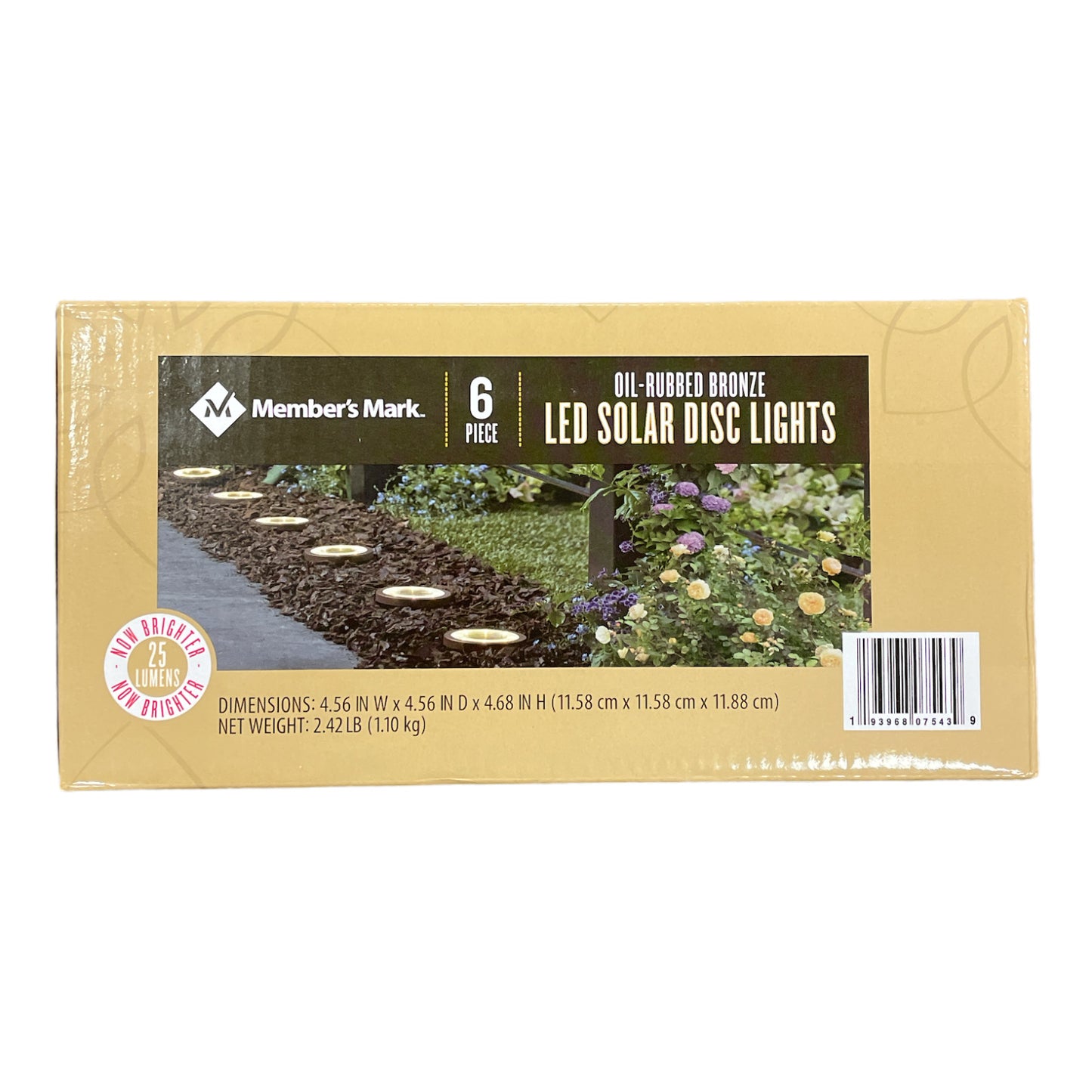 Member's Mark LED Solar Disc Lights, Oil-Rubbed Bronze (6 Pack ...