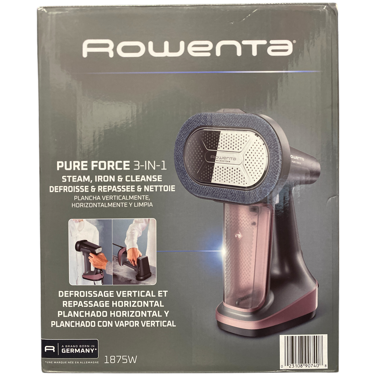 Rowenta Pure Force 3-in-1 Lightweight Steamer & Iron, 1875 Watts ...