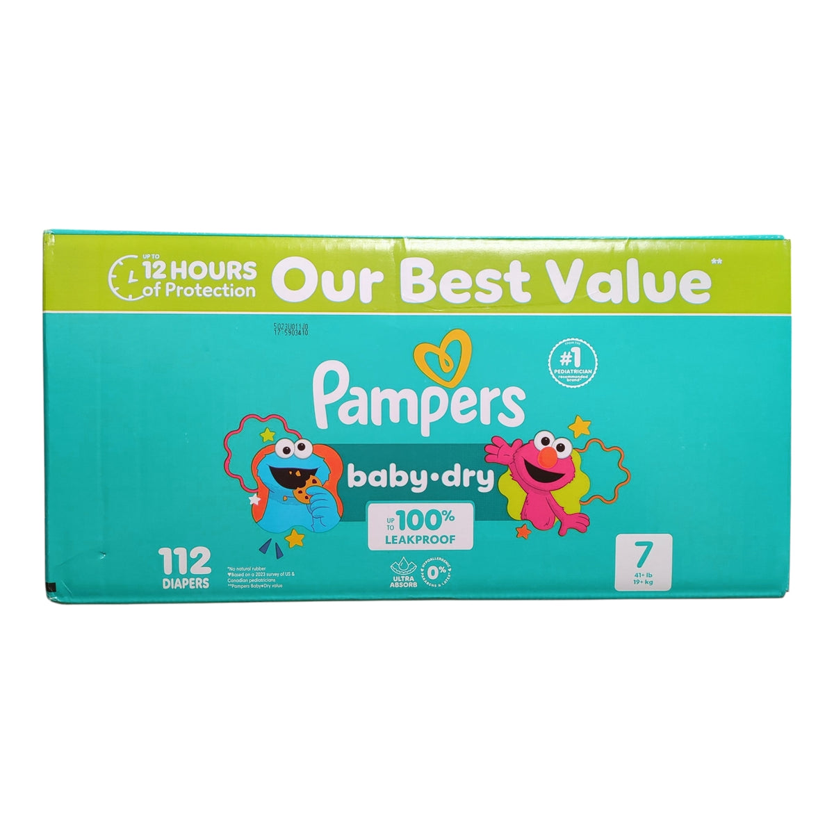 Pampers Baby Dry 100% Leakproof Disposable Diapers, Size 7 (41+ lbs ...