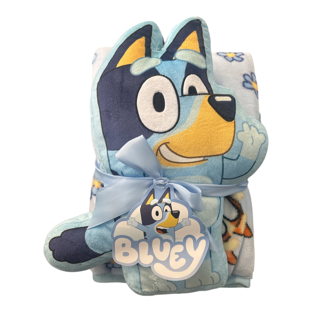 Licensed Bluey Super Soft & Cozy Shaped Pillow & Throw Set, 40" x 50 ...