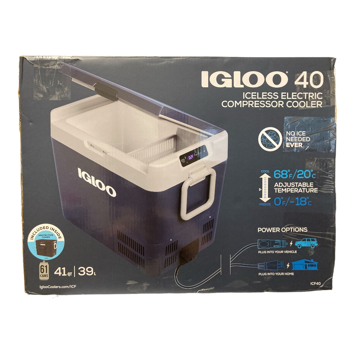 Igloo ICF40 Active Iceless Electric Cooler with Black Protective Cover — Ewirelessgear