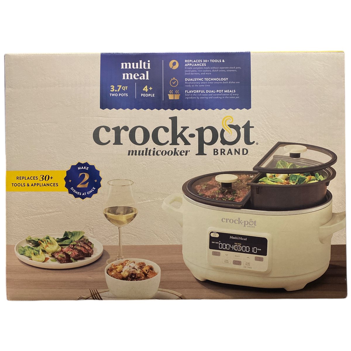 Crock-Pot 8-Quart MultiMeal Multicooker and Programmable Slow Cooker ...