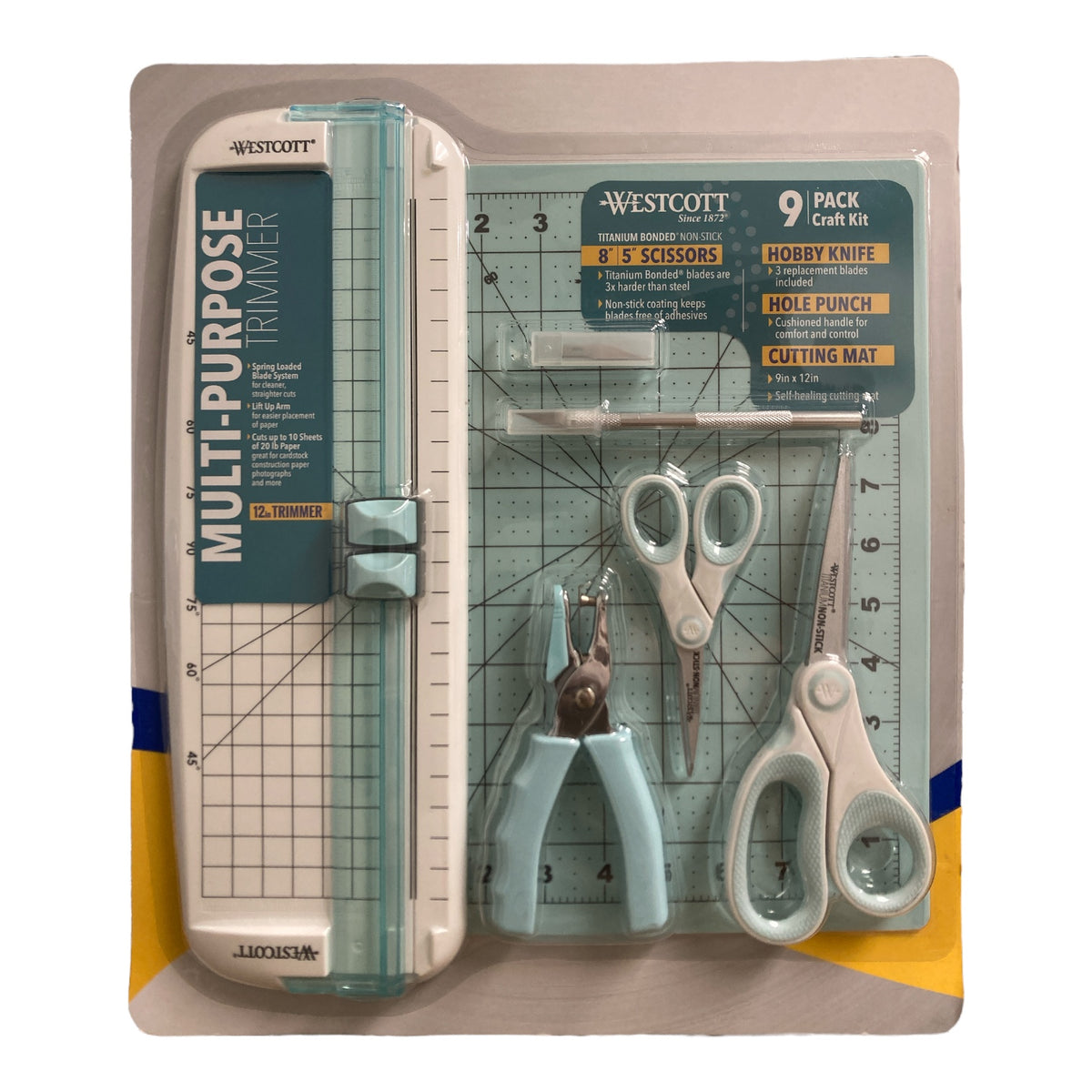 Westcott Paper Crafting Set, Blue and White, 9pc — Ewirelessgear