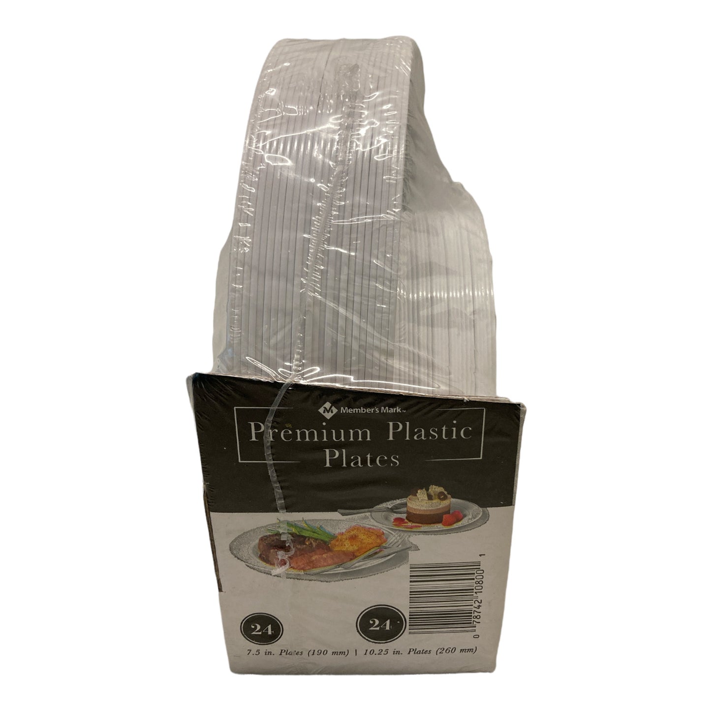 Member's Mark Premium Heavyweight Plastic Combo Plates, White 48 Count ...