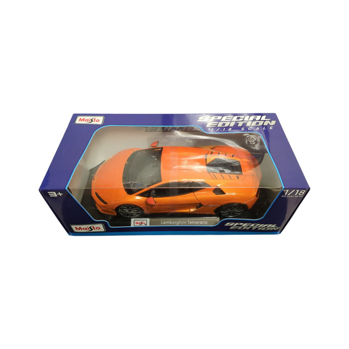 Maisto Special Edition 1/18 Die-Cast Metal Lamborghini Temerario, Oran ...