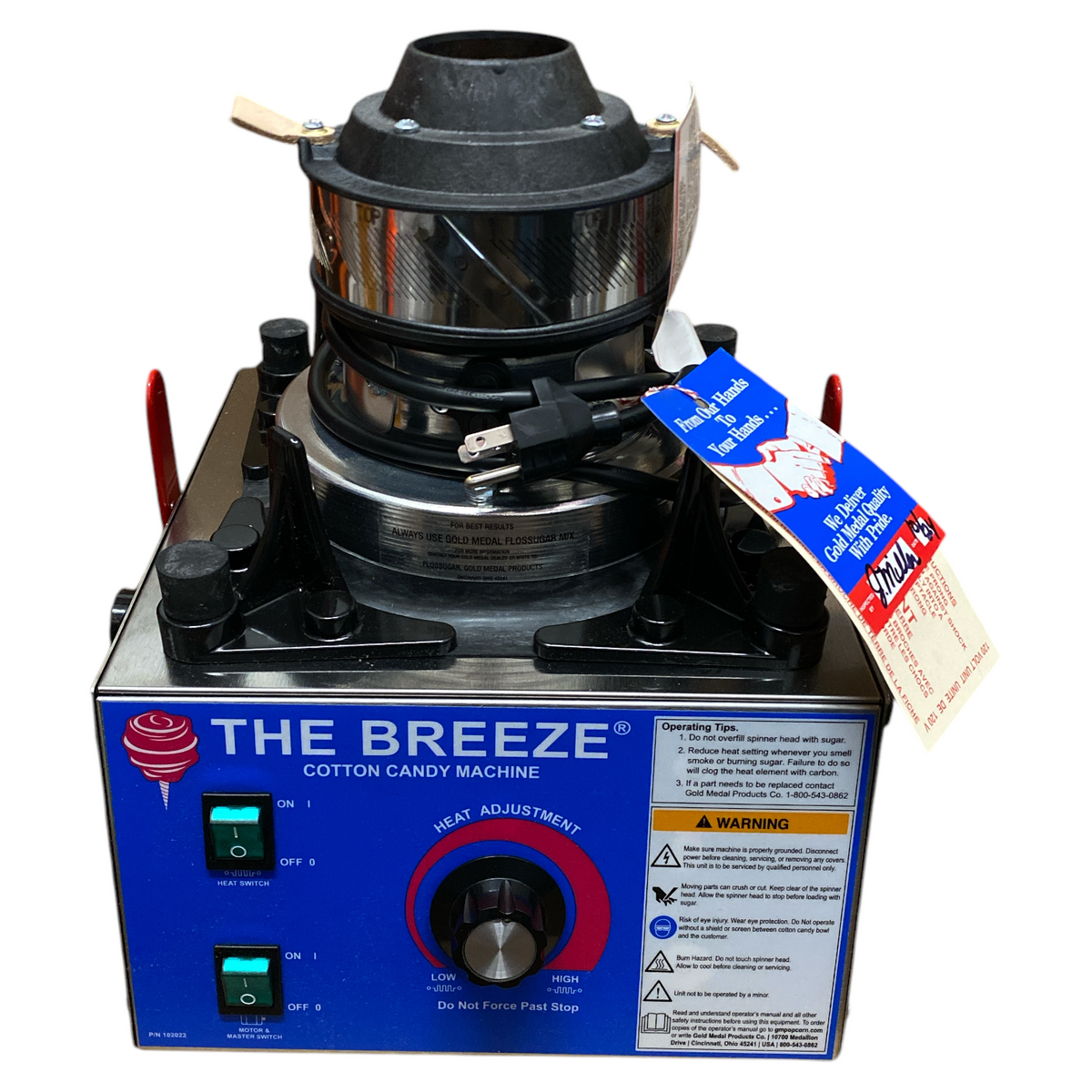 Gold Medal 3030 Breeze Commercial Cotton Candy Machine, Missing Bowl ...