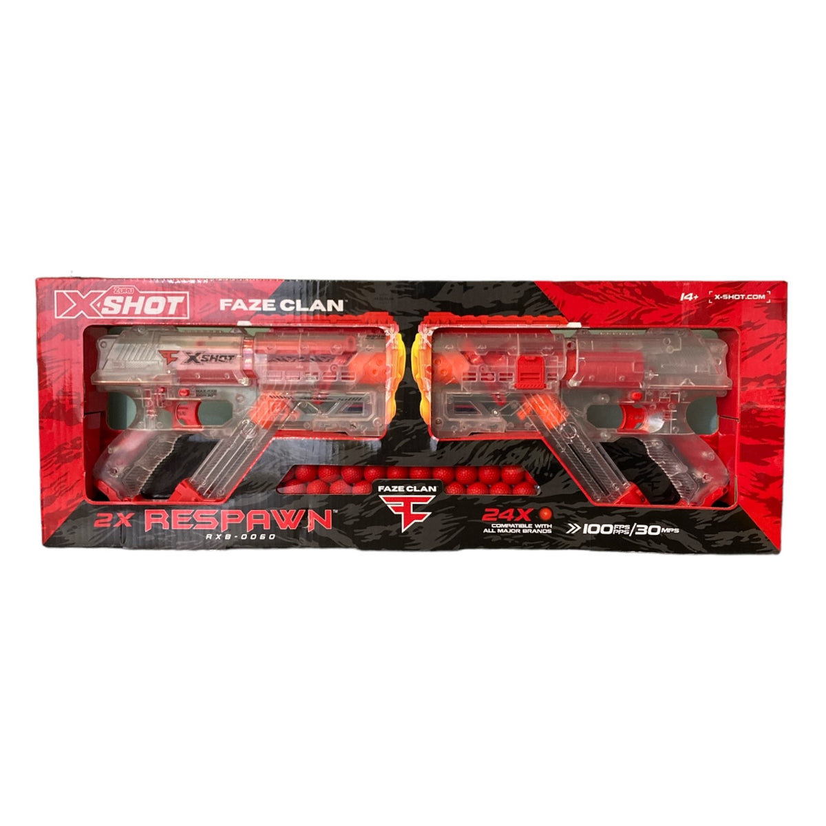 Zuru X-Shot Faze Clan Respawn 2-Pack with 24 Dart Balls — Ewirelessgear