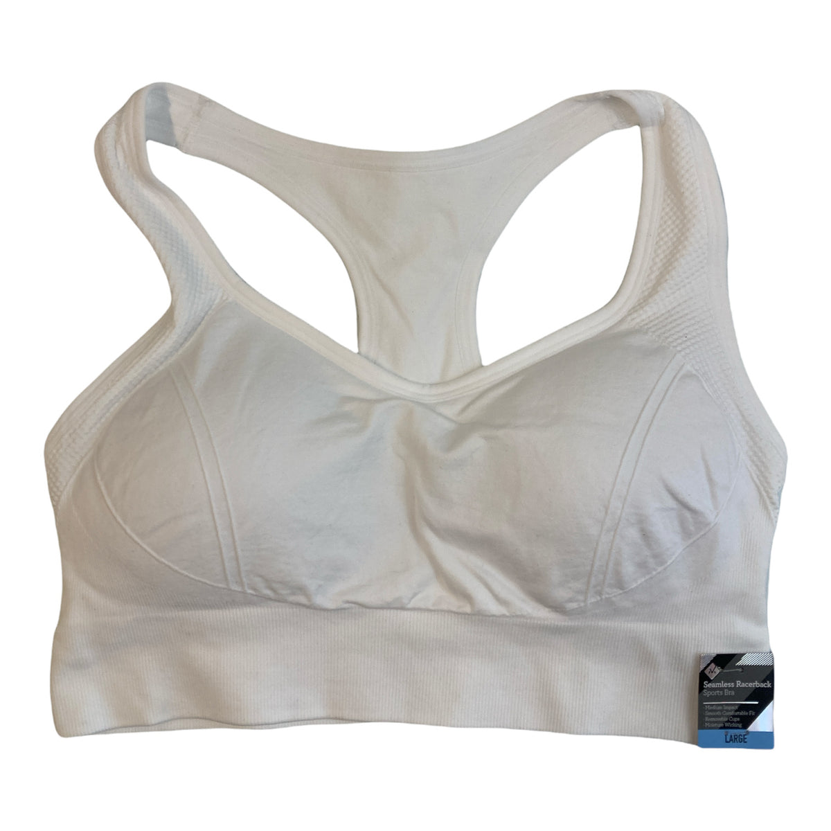 Member's Mark Women's Moisture Wick Seamless Racerback Sports Bra, Med ...
