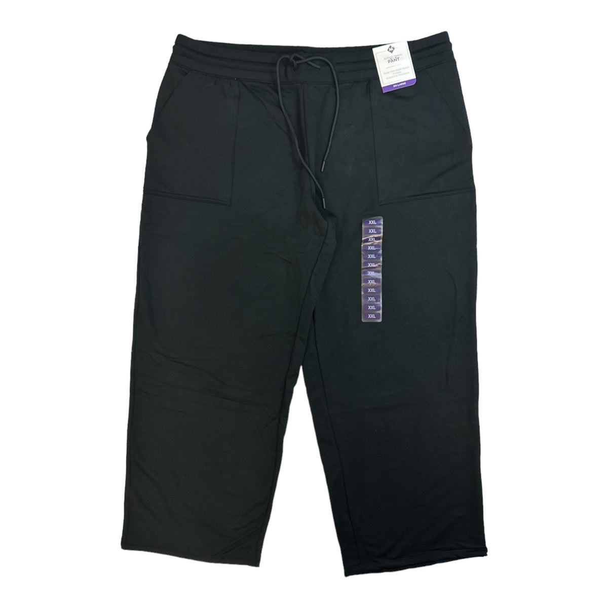 Member's Mark Women's Softest Fleece Relaxed Fit Pant (Black Soot, XXL ...