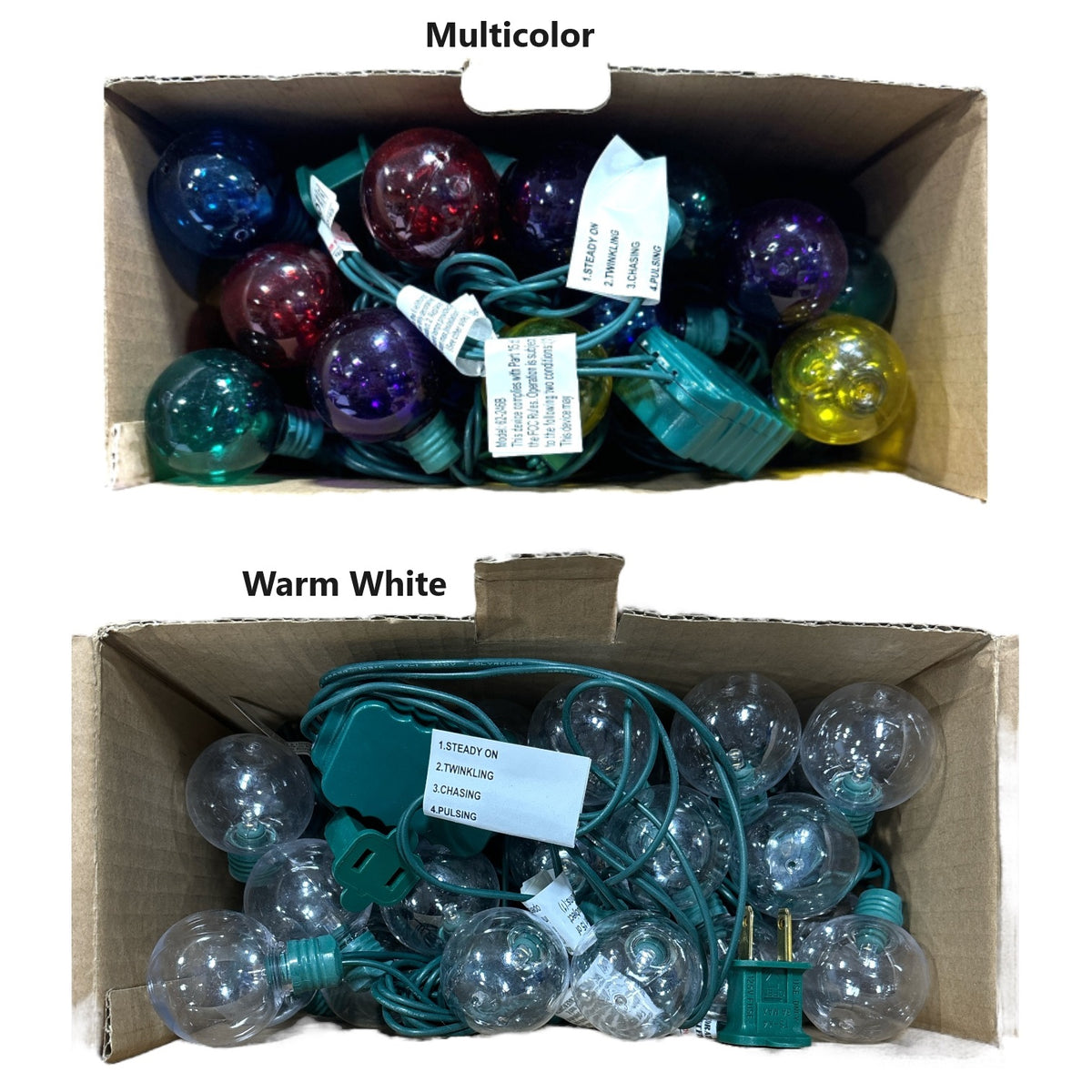 Member's Mark Super Bright LED G40 Lights, 60 Count, 8 Function ...