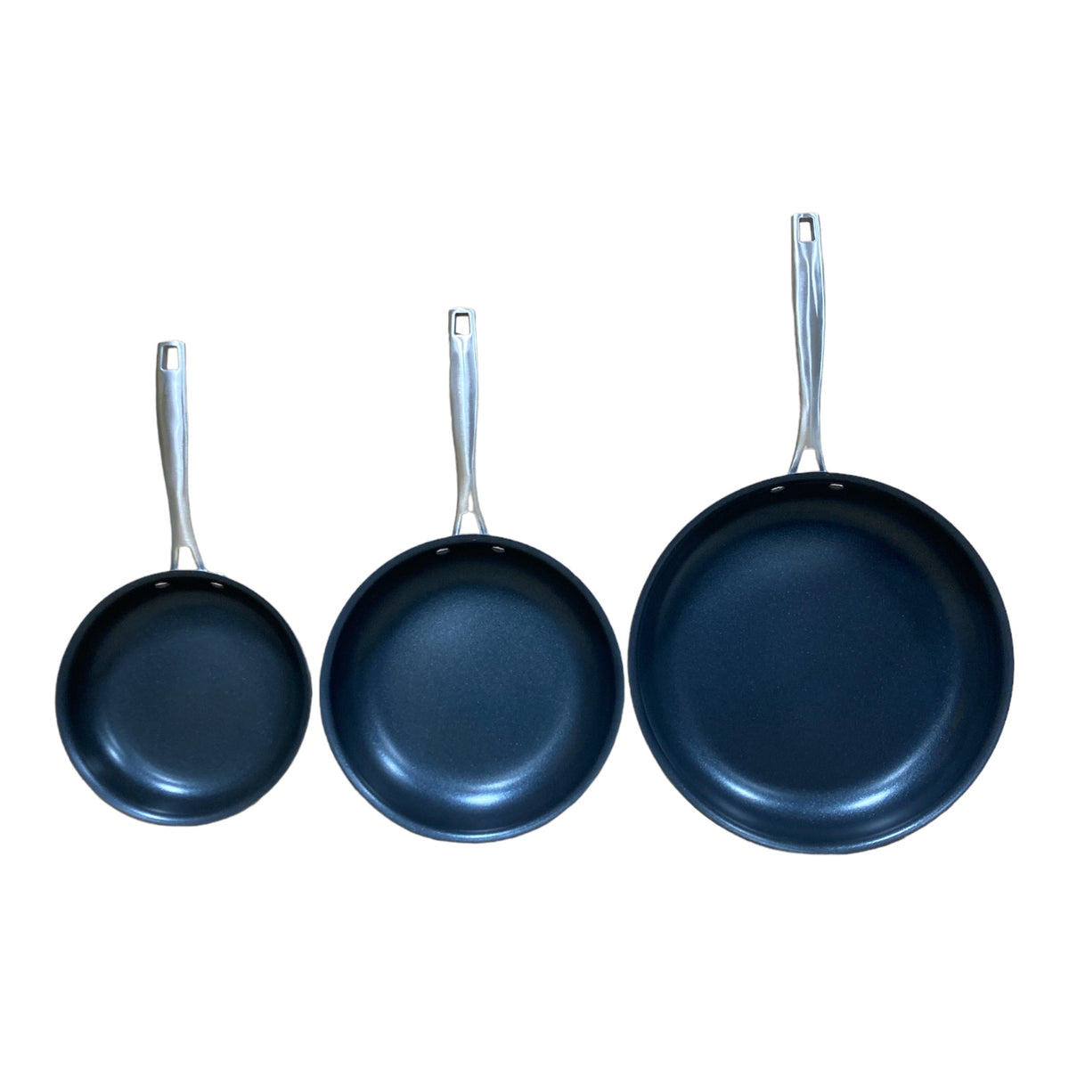 Member's Mark 3-Piece Hard Anodized Fry Pan Set, Grey — Ewirelessgear