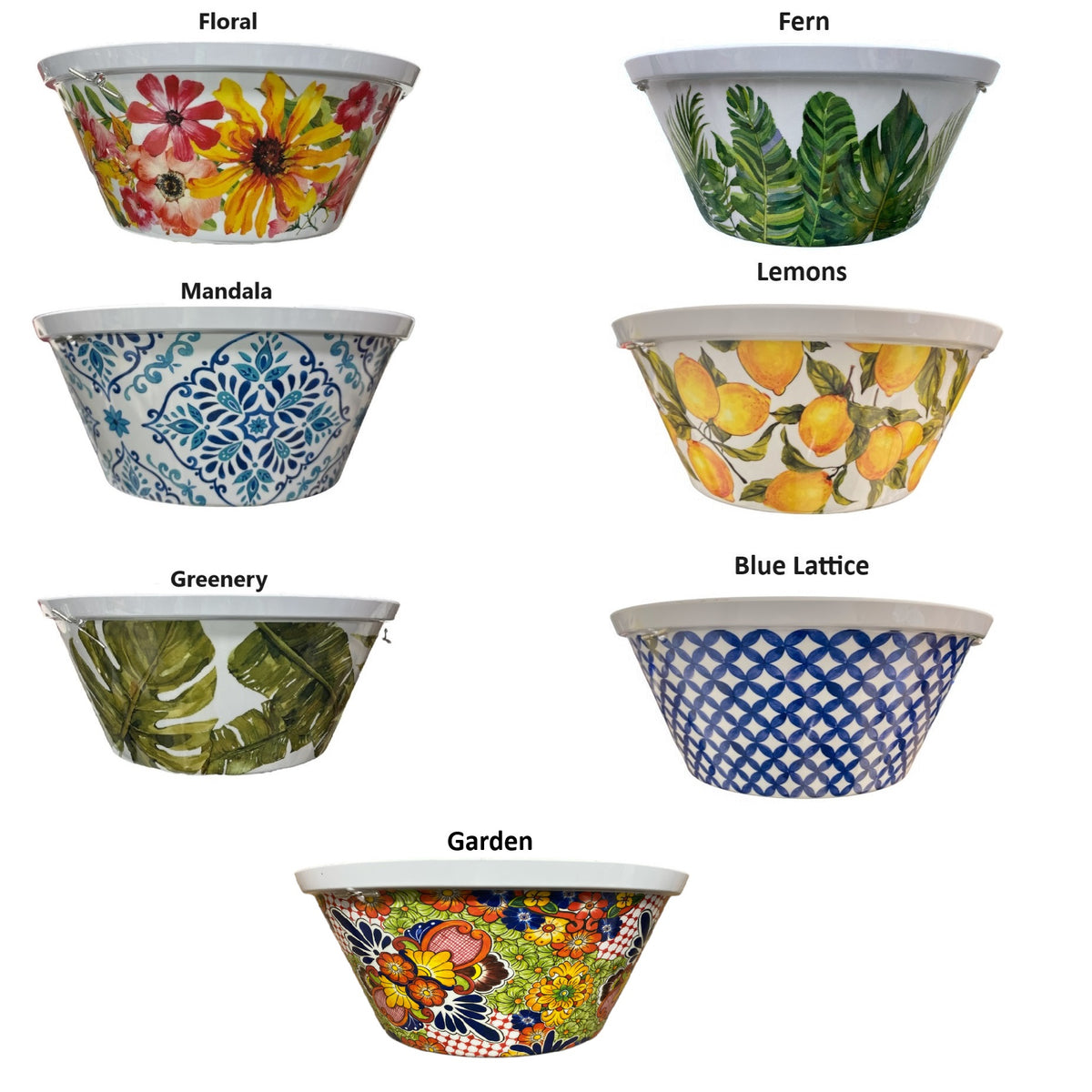 Member's Mark Hanging Melamine Flower Pot With Stainless Steel Chain ...