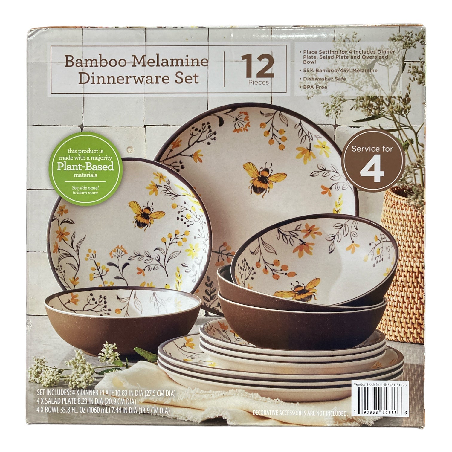 Member's Mark 12 Piece Melamine Dinnerware Set – Ewirelessgear