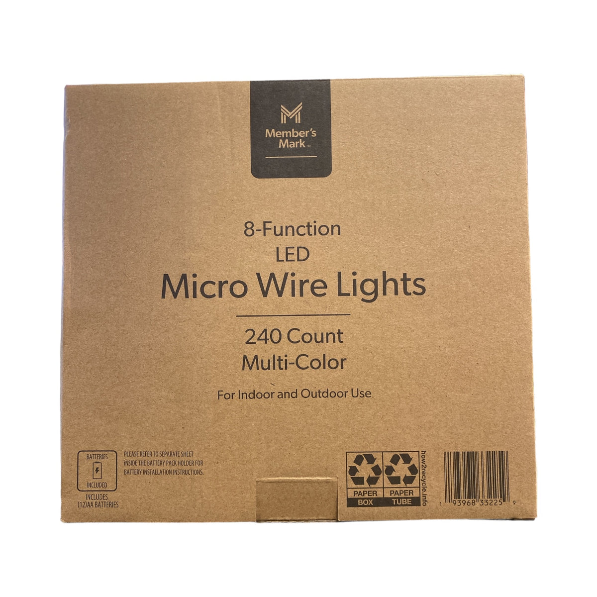 Member's Mark 240 Count 8 Function LED Micro Wire Lights, Multi-Color ...