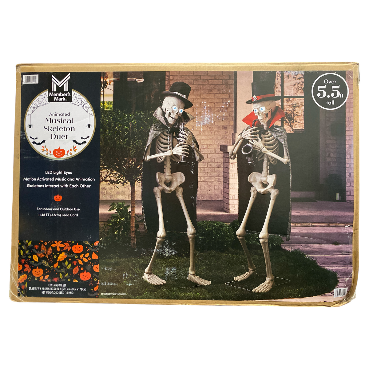 Member's Mark Motion Activated Musical Halloween Skeletons, Set of 2 ...
