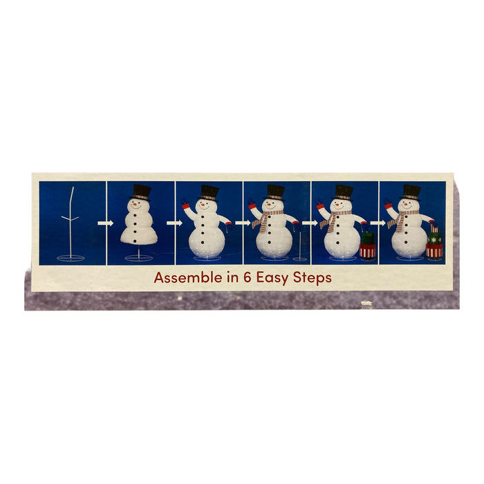 Member's Mark 6 Foot PreLit Pop Up Twinkling Snowman with 260 LED Ligh ...
