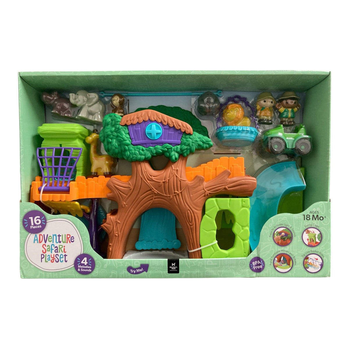 Member's Mark Preschool Safari Playset with Music and Jungle Sounds, 1 ...
