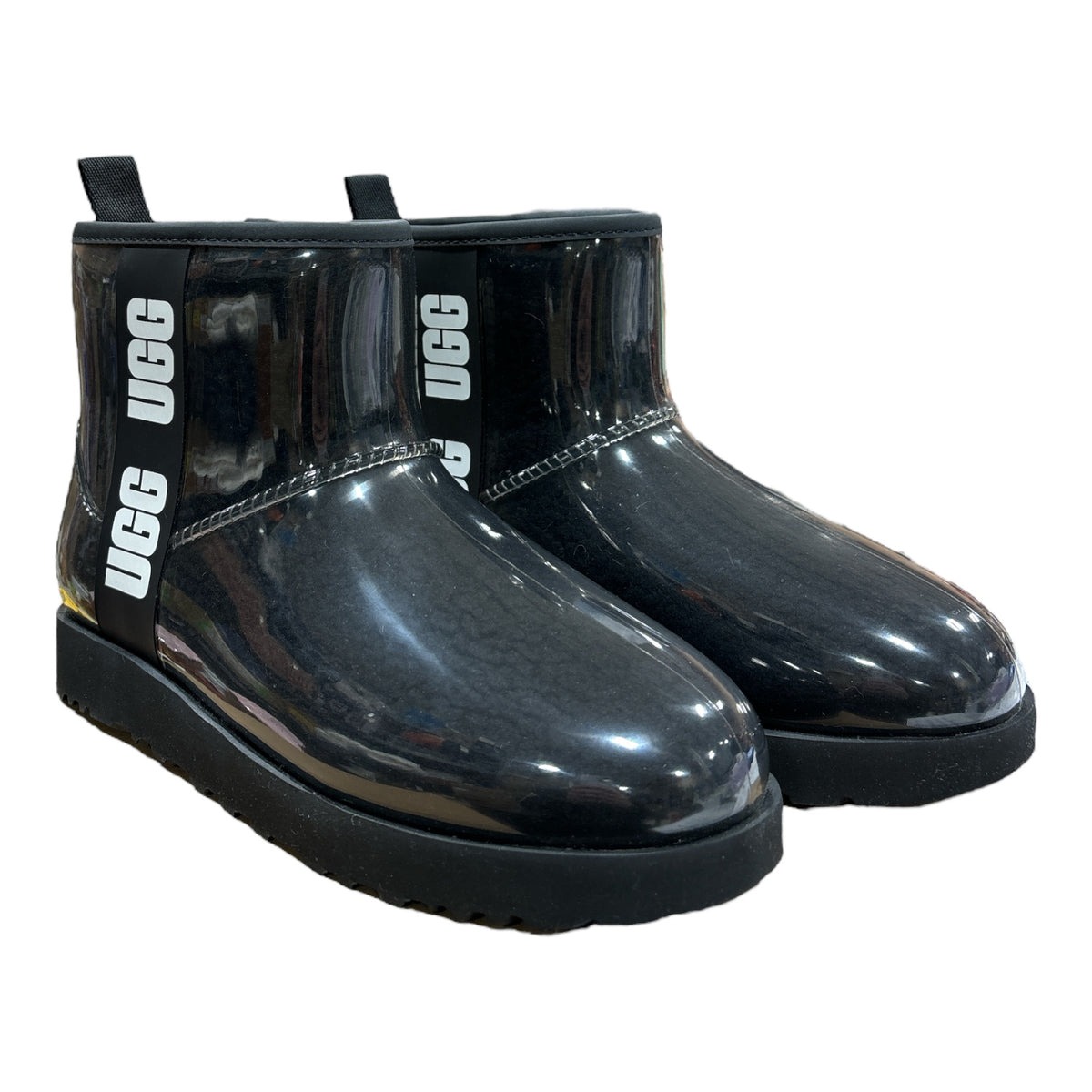 UGG Women's Pull On Waterproof Classic Clear Mini Rubber Boot ...