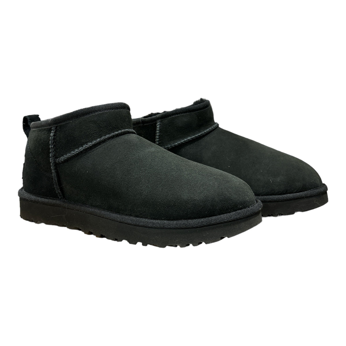 UGG Women's Classic Ultra Mini 3.5" Shaft Suede & Sheepskin Lined Boot ...