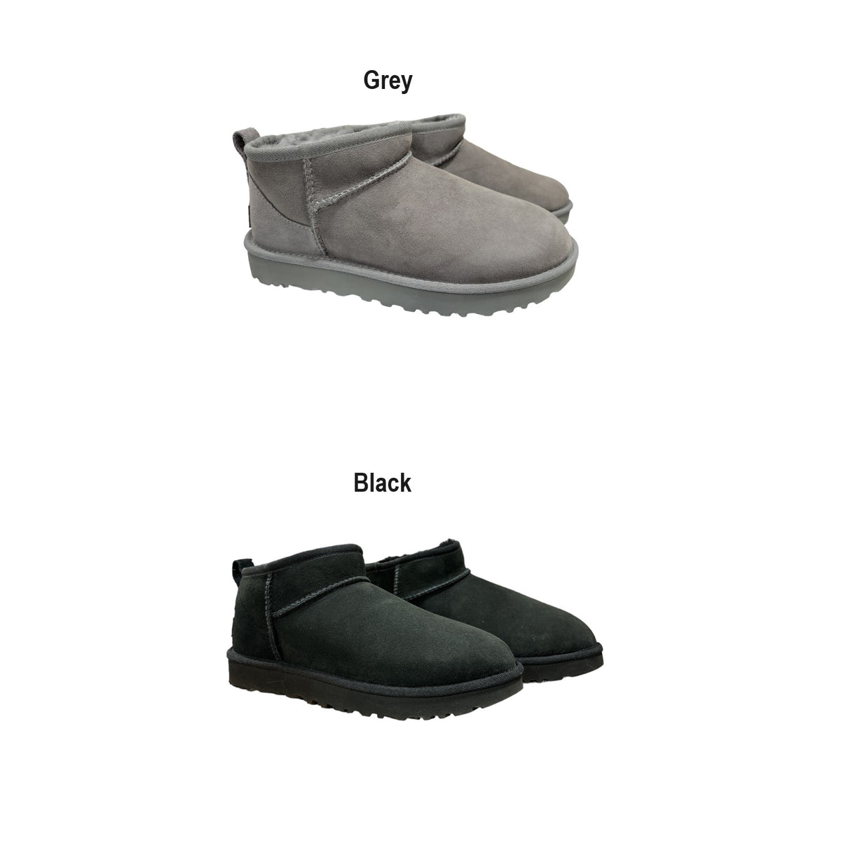 UGG Women's Classic Ultra Mini 3.5" Shaft Suede & Sheepskin Lined Boot ...