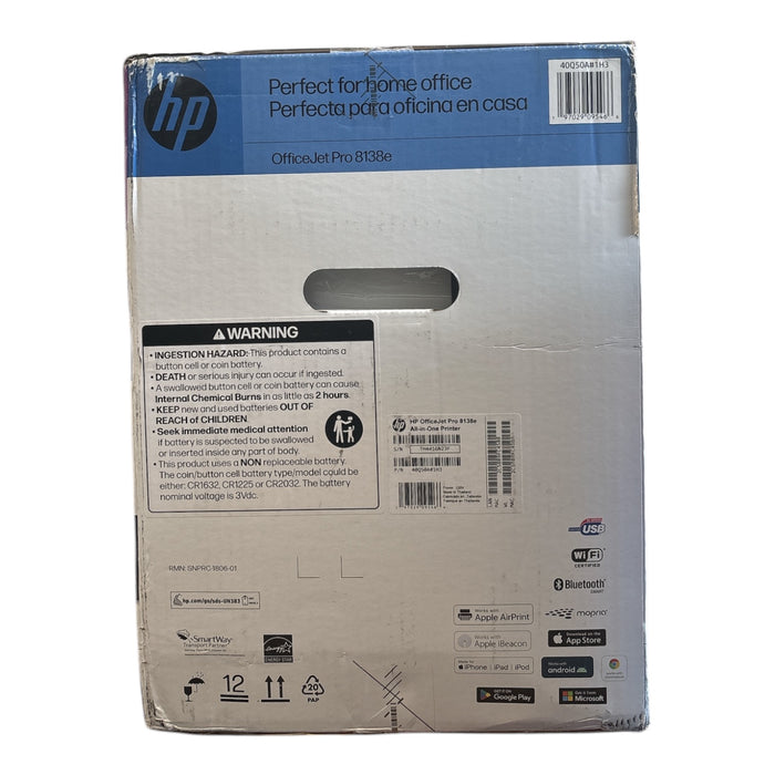 HP OfficeJet Pro 8138e All in One Wireless Color Printer, 40Q50A ...