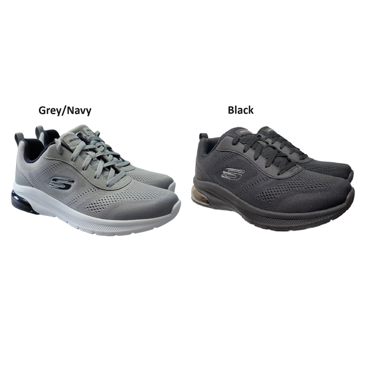 Skechers Men's Machine Washable Lace-Up Wave-Flex Air Athletic Shoe ...