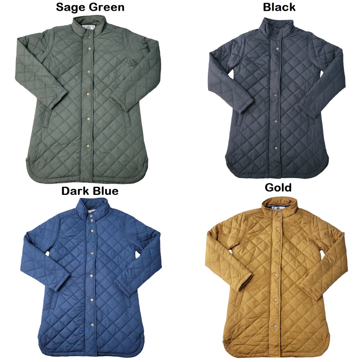 WP WEATHERPROOF Women's Lightweight Pockets Long Quilted Jacket ...