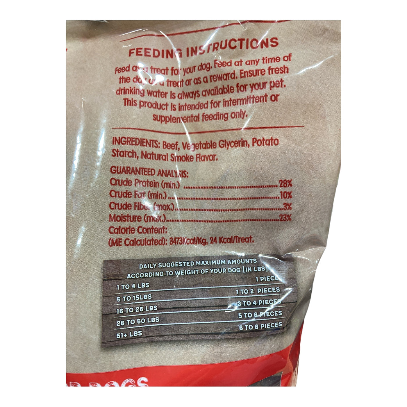 Irish Rover High Protein Oven Roasted Beef Brisket Jerky Dog Treats, 4 ...