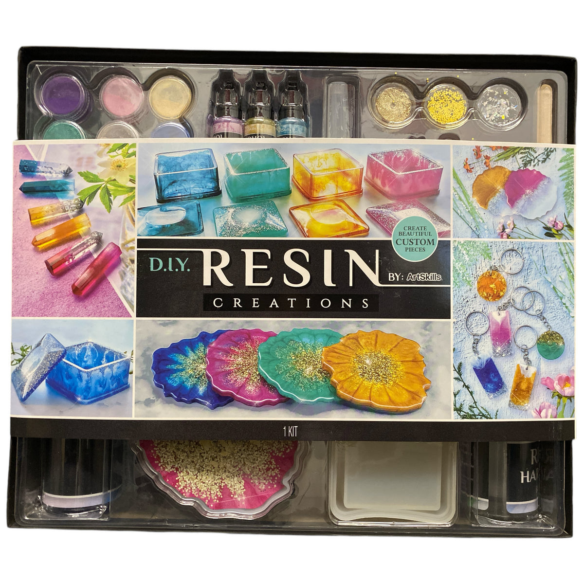 ArtSkills DIY Epoxy Resin Arts & Crafts Activity Kit, 41 Pieces ...