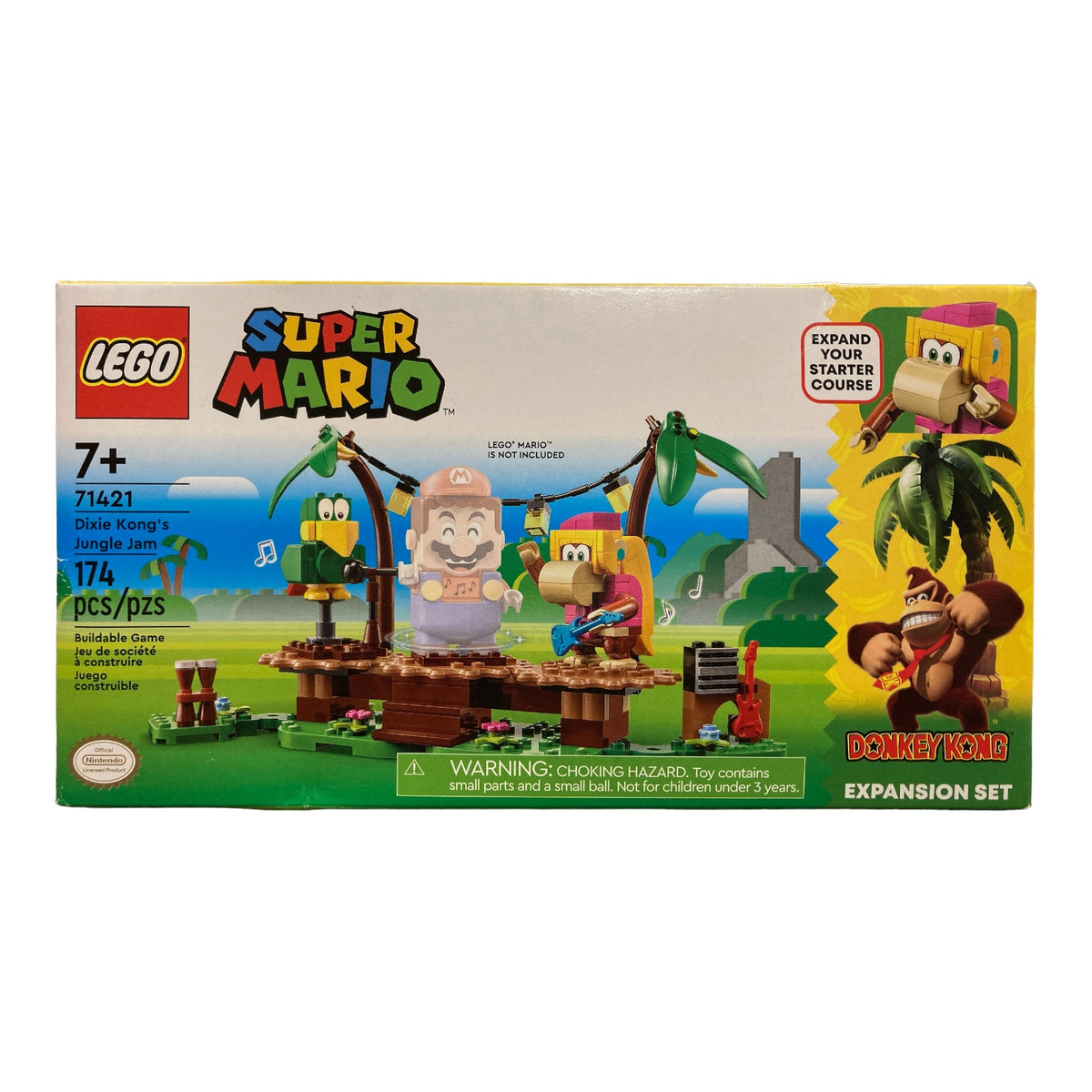 LEGO Super Mario Donkey Kong Expansion Set, Dixie Kong's Jungle Jam, 7 ...