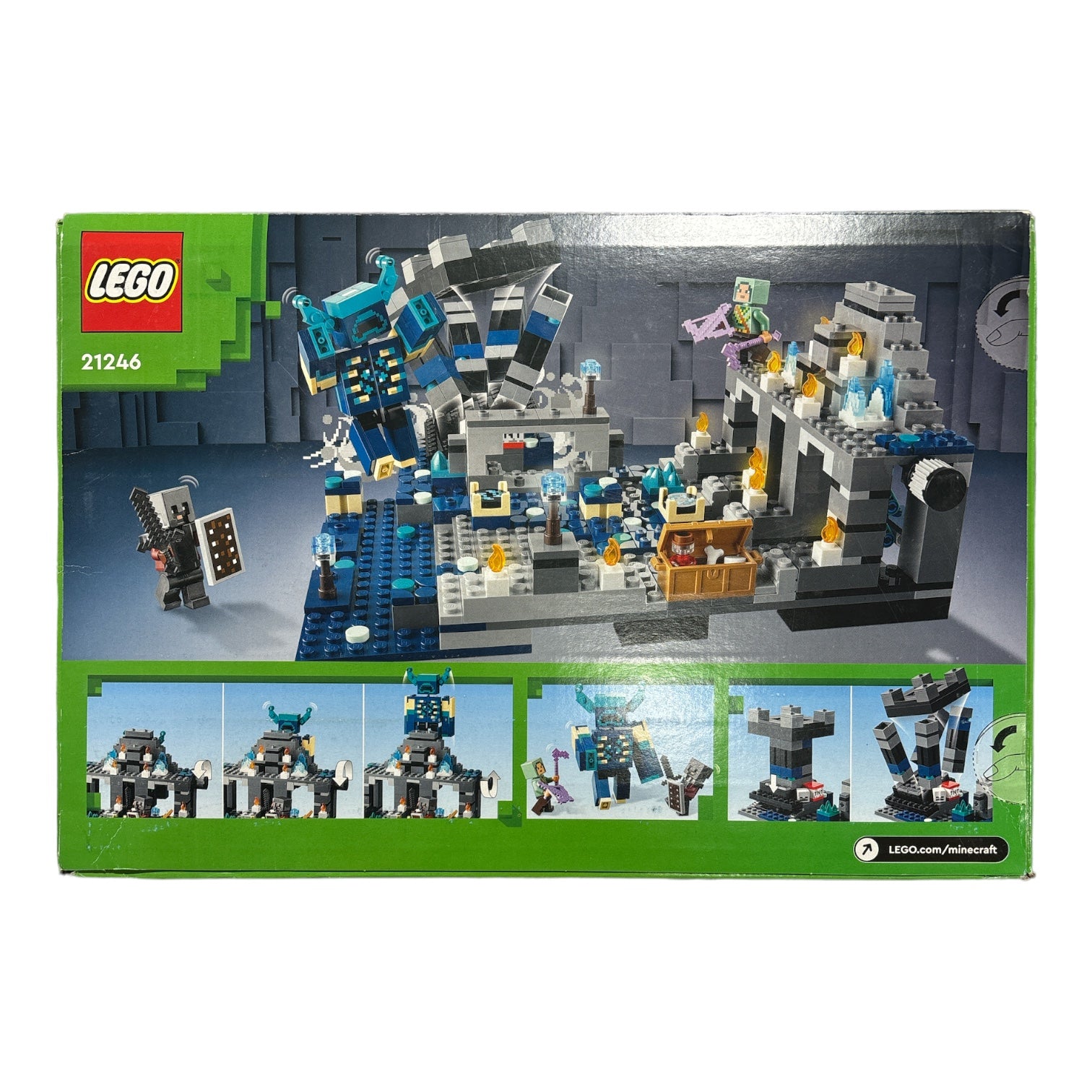 LEGO Minecraft The Deep Dark Battle Building Toy Set, 21246, 584 Piece ...