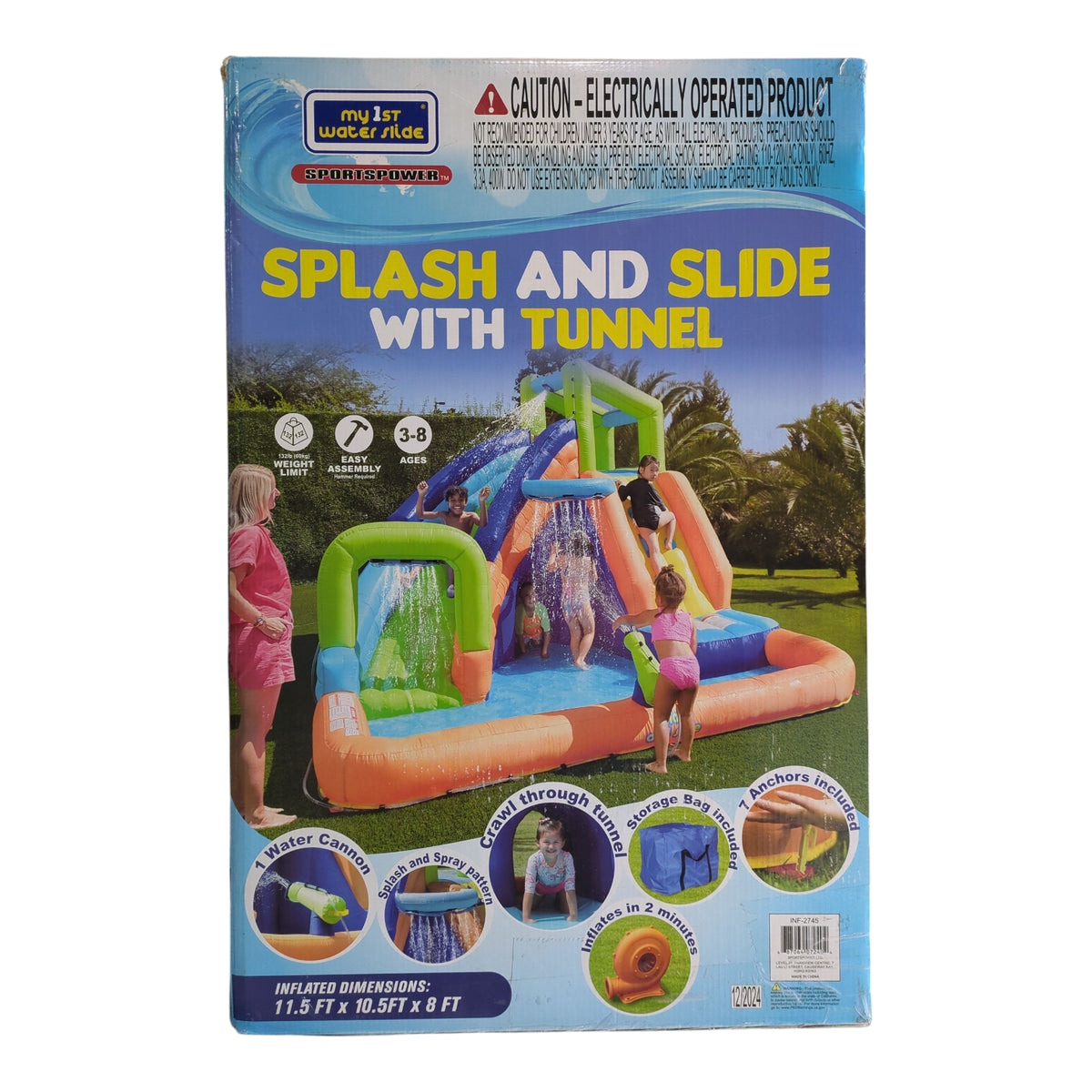 My 1st Water Slide Splash and Slide with Tunnel and Water Arch, INF-27 ...