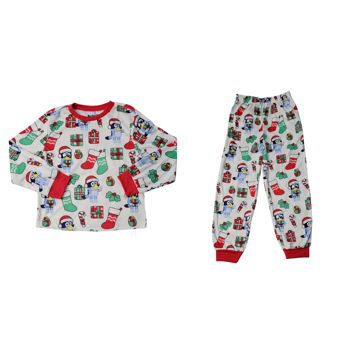 Bluey Family Sleep Kids 2-Piece Cozy Velour Pajama Set — Ewirelessgear