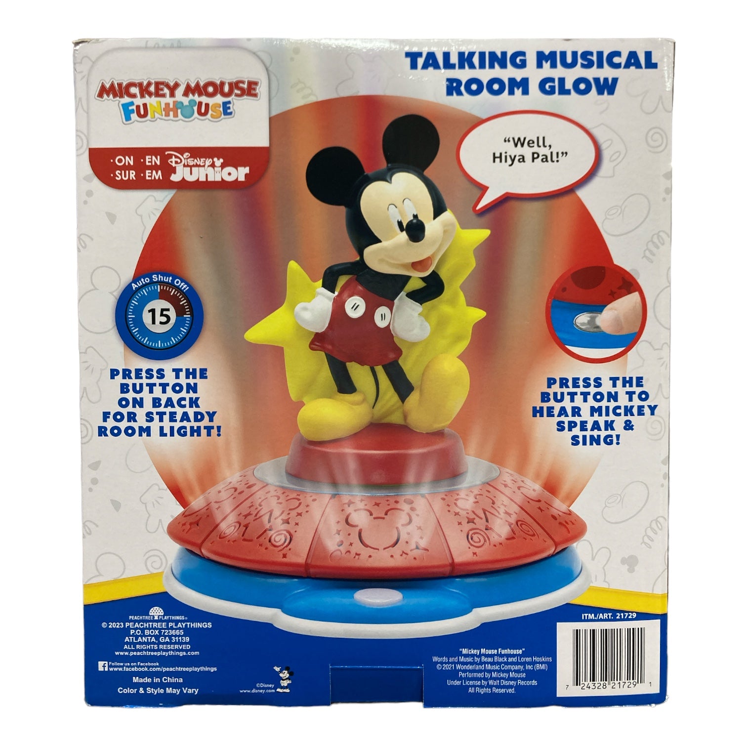 Disney Junior Mickey Mouse Funhouse Talking Musical Room Glow ...