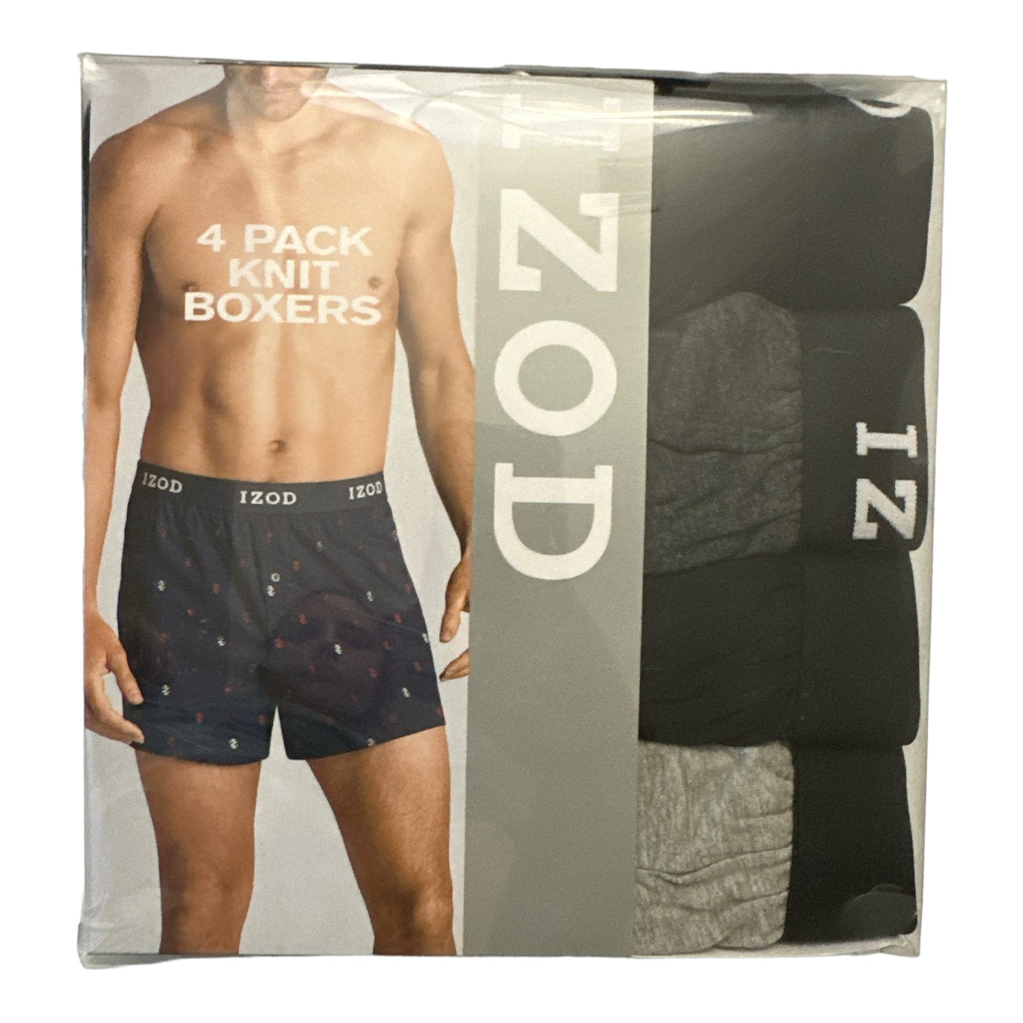 IZOD Men's 4-Pack Soft Knit Signature Logo Waistband Boxers – Ewirelessgear