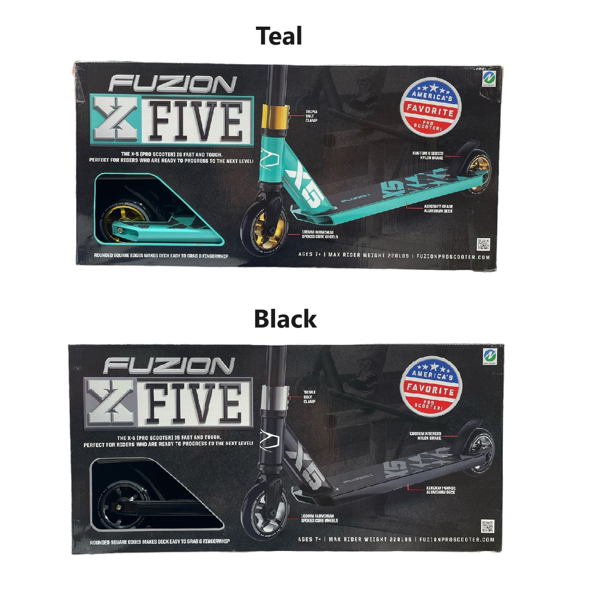 Fuzion X-5 Pro Beginner Tricks & Stunt Scooter, Kids 7+ — Ewirelessgear