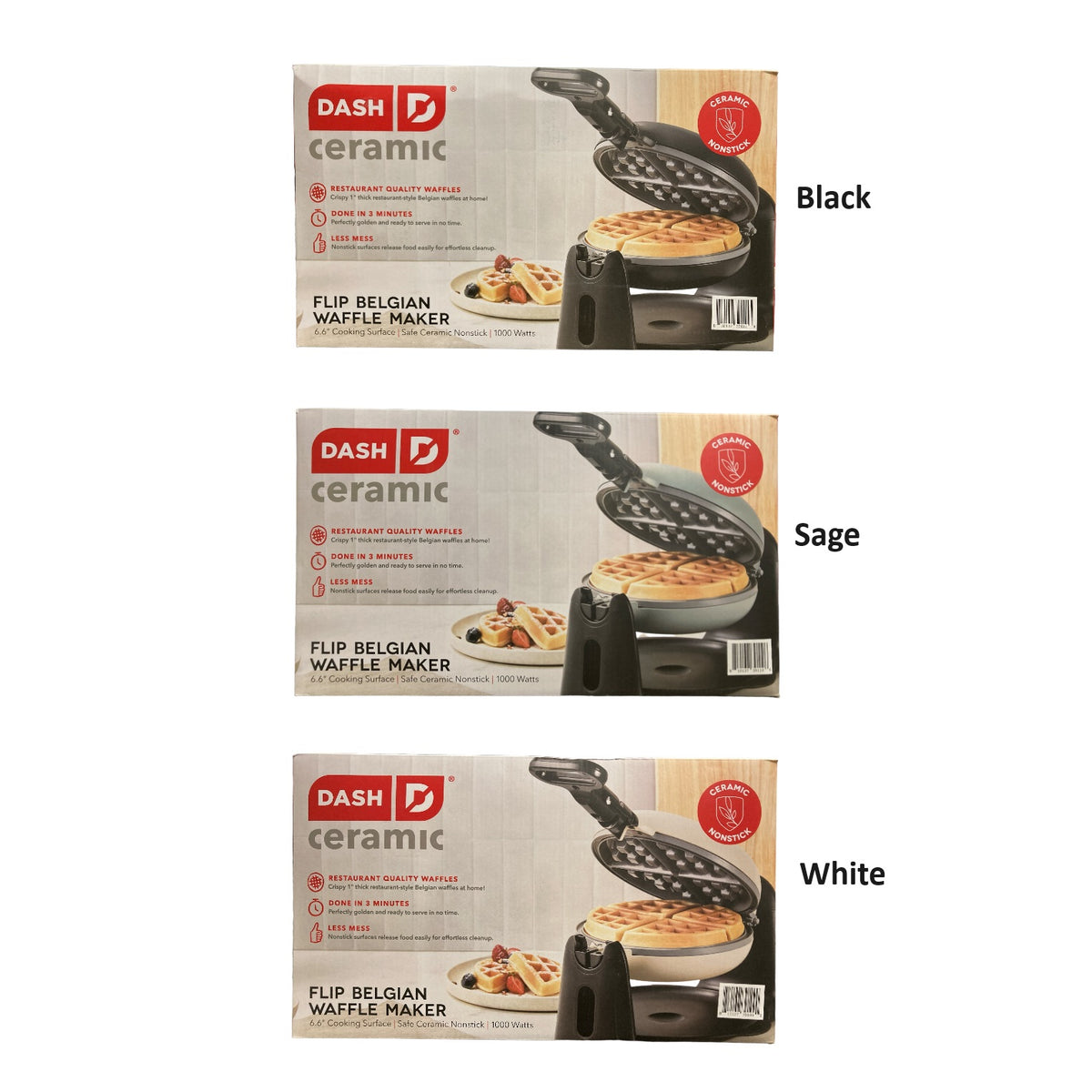 Dash Ceramic Nonstick Flip Belgian Waffle Maker — Ewirelessgear