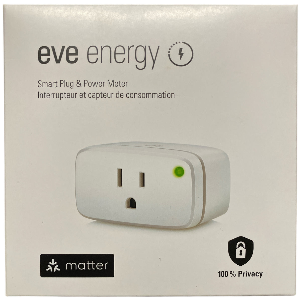 Eve Energy Matter Smart Plug & Power Meter, White, 20EBU4101 ...