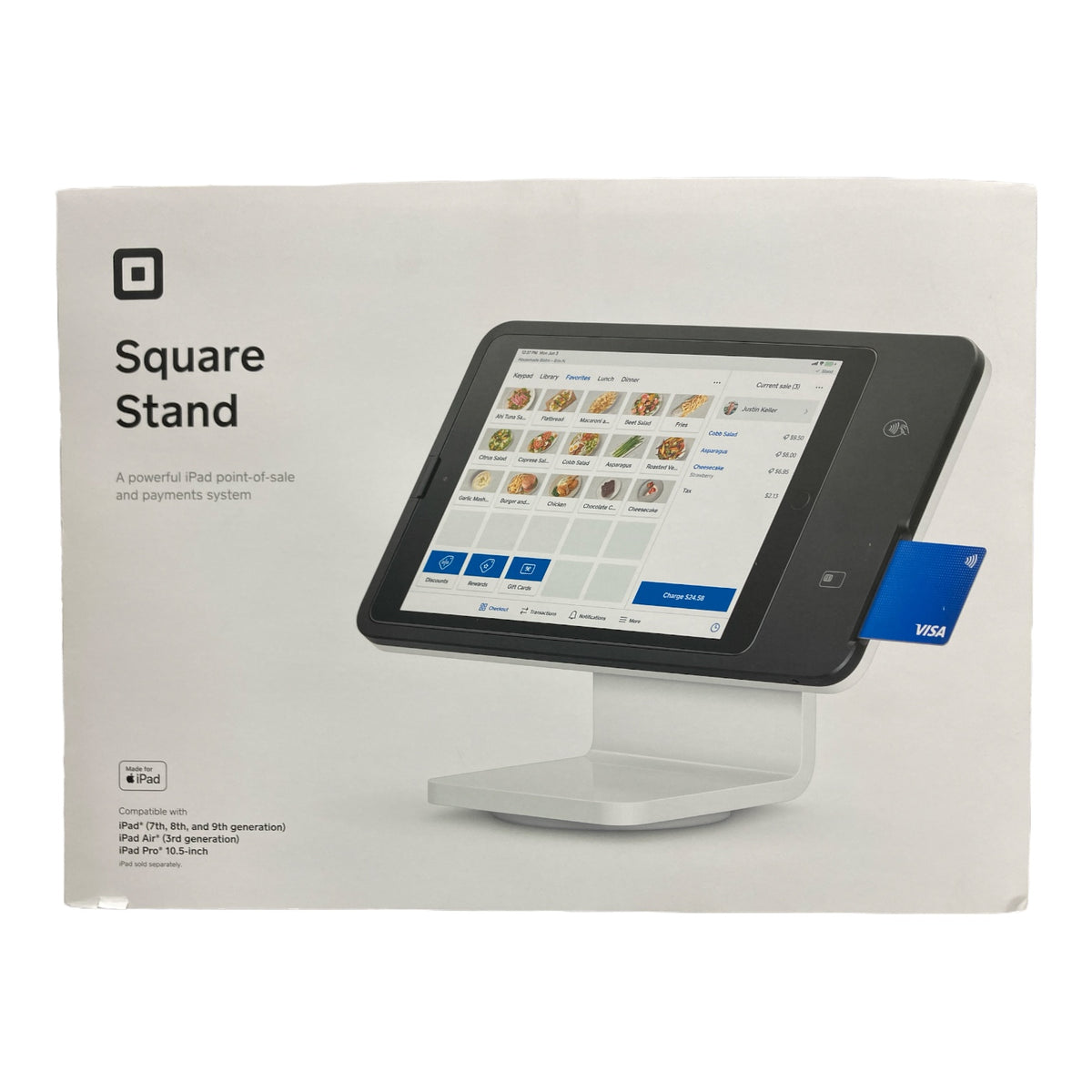 Square POS Stand for iPad 2nd Generation, White — Ewirelessgear